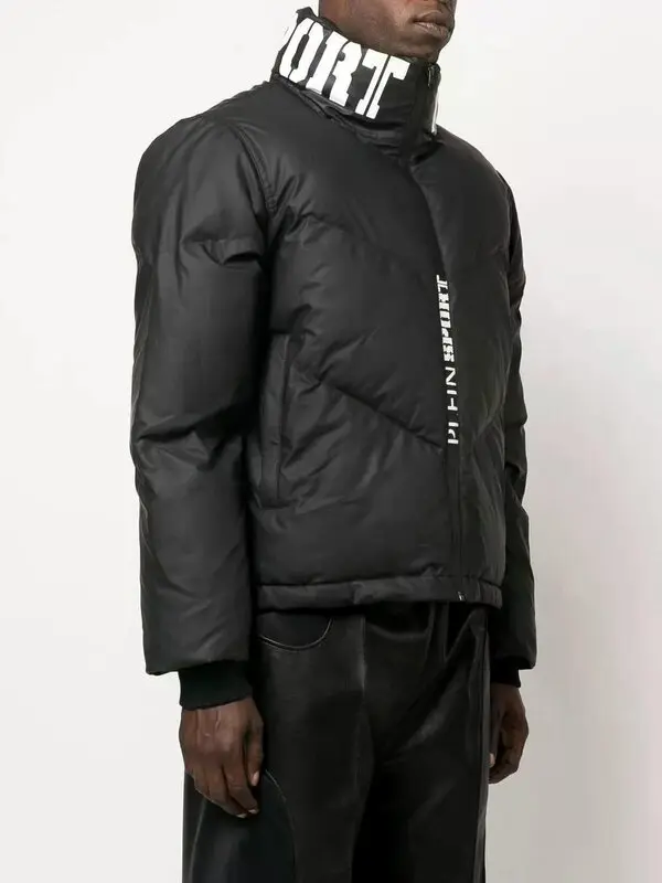 PLEIN SPORT Logo-print Puffer Jacket