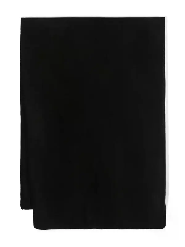 Polo Ralph Lauren Polo Pony-embroidered Knitted Scarf - Black