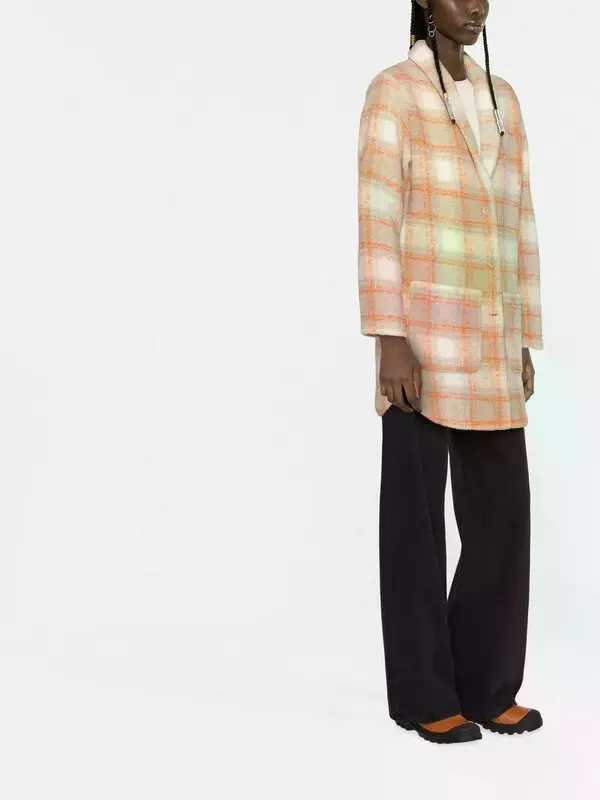 Woolrich Checked Single-breasted Coat