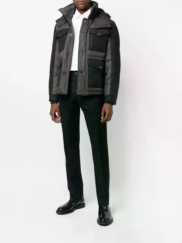 Canali Hooded Padded Jacket
