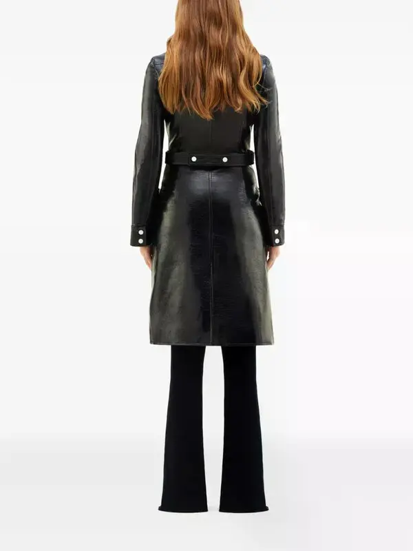 COURREGES Reedition Belted Mid-length Coat