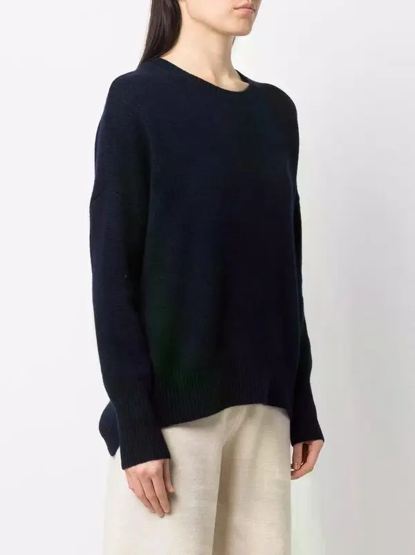 LISA YANG Mila Crew-neck Knitted Jumper - Blue