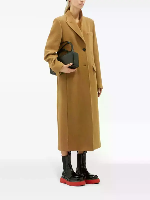 MSGM Notched-lapel Button-fastening Coat