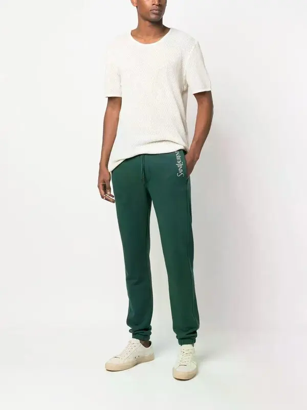 Saint Laurent Logo-embroidered Drawstring Track Pants