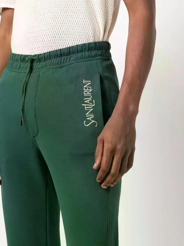 Saint Laurent Logo-embroidered Drawstring Track Pants