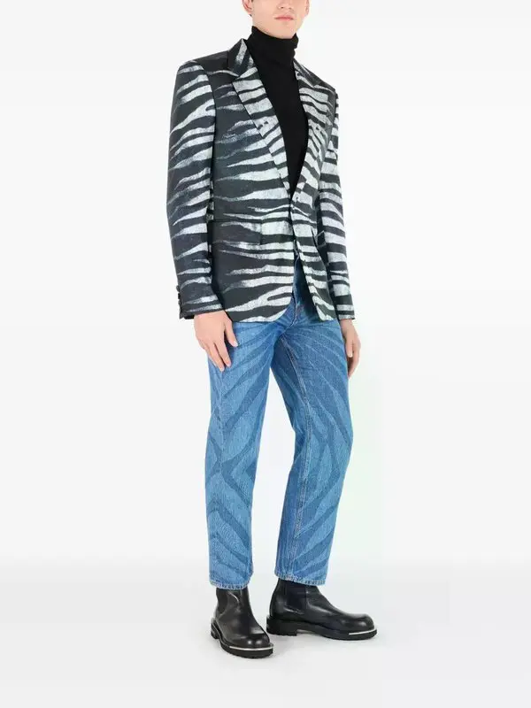 Roberto Cavalli Zebra-print Blazer
