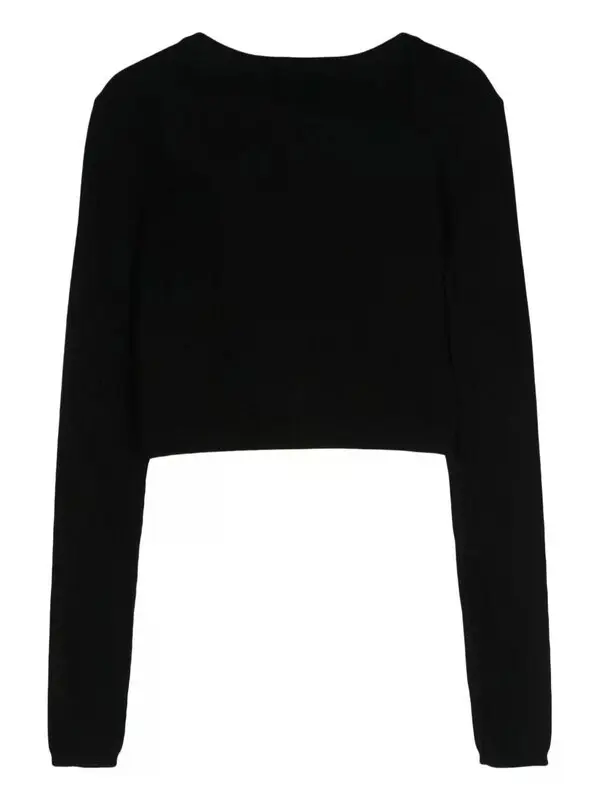 Just Cavalli Logo Plaque Cropped Cardigan