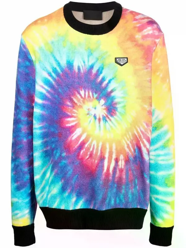 Philipp Plein Skull Tie-dye Sweatshirt