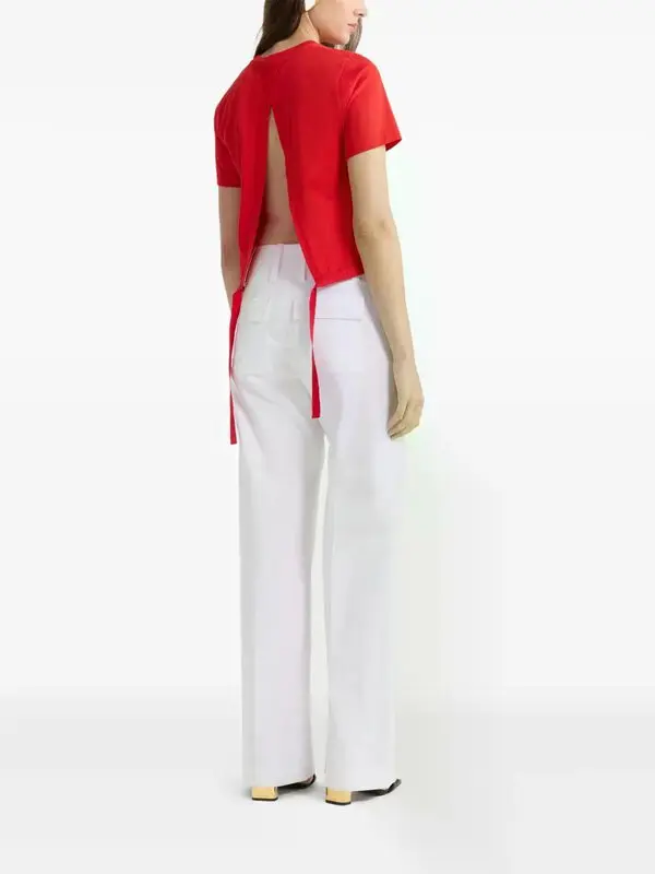 PATOU Open-back T-shirt - Red