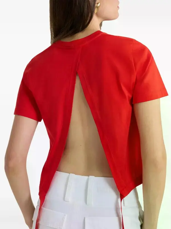 PATOU Open-back T-shirt - Red