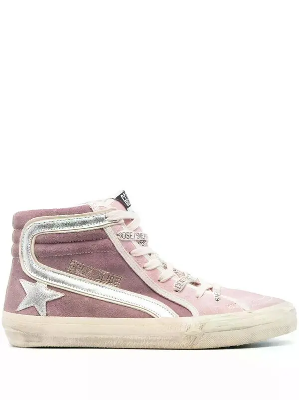 GOLDEN GOOSE Slide High-top Suede Sneakers