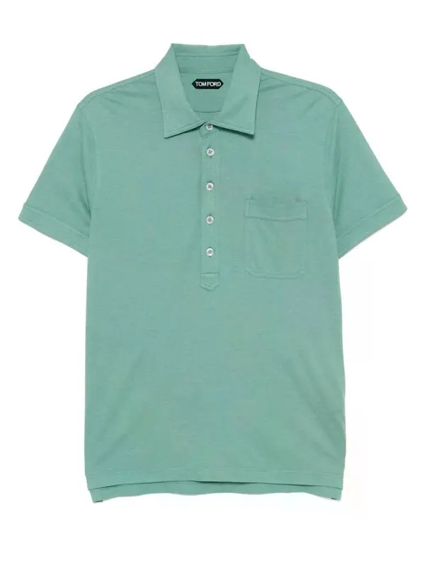 TOM FORD Short-sleeved Polo Shirt - Green