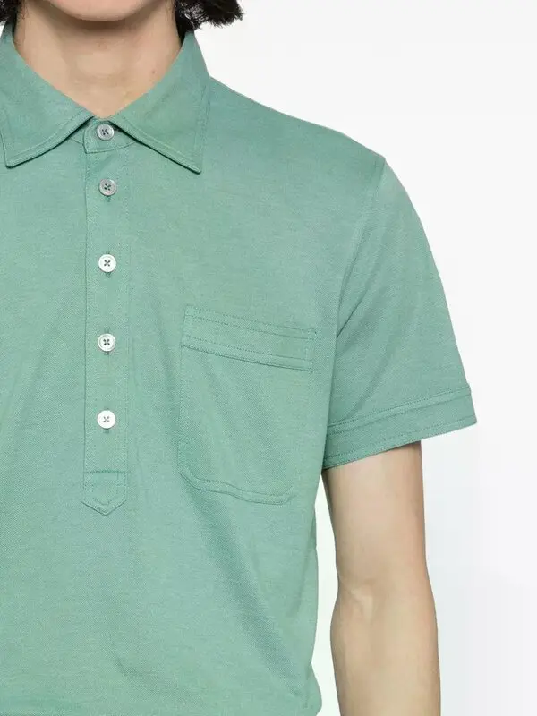 TOM FORD Short-sleeved Polo Shirt - Green