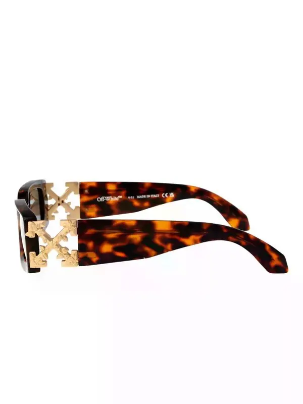 Off-White Roma Tortoiseshell-effect Sunglasses - Brown