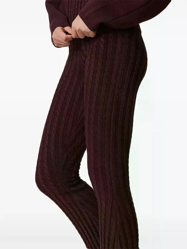 TWINSET Cable Knit Flared Trousers