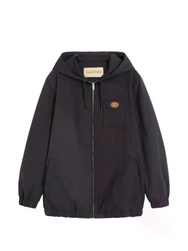 Valentino Garavani Vlogo-patch Hooded Jacket