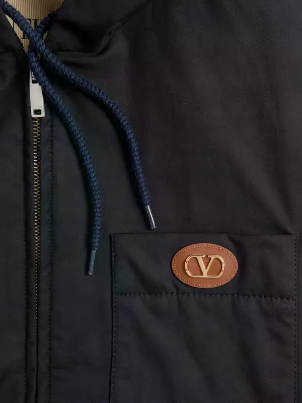 Valentino Garavani Vlogo-patch Hooded Jacket