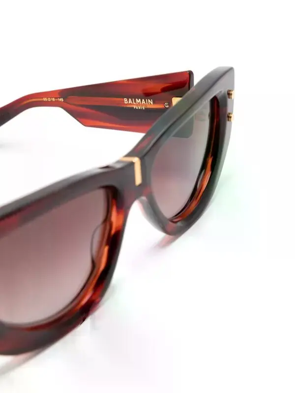 Balmain B-muse Geometric-frame Sunglasses - Red