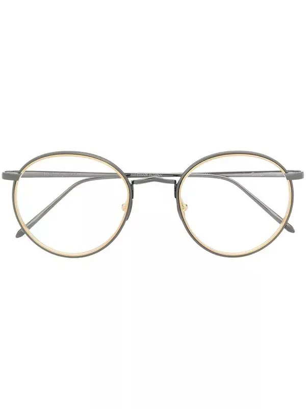 Linda Farrow Comer Round-frame Glasses - Silver