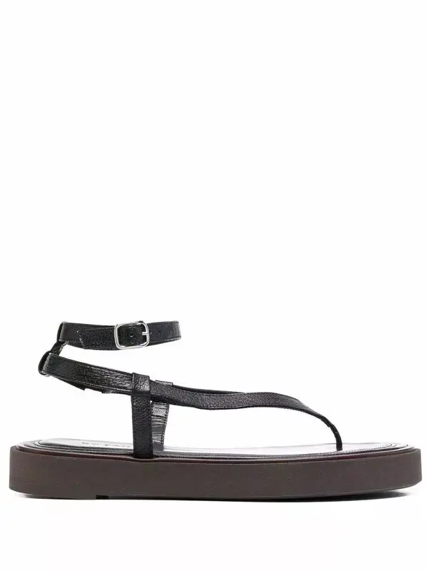By Far Cece Wraparound Sandals - Black