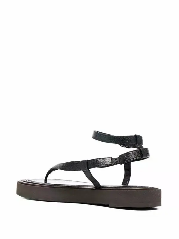 By Far Cece Wraparound Sandals - Black