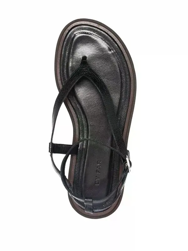 By Far Cece Wraparound Sandals - Black