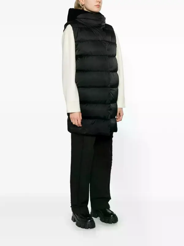 Herno Padded Gilet With Detachable Faux-fur Hood