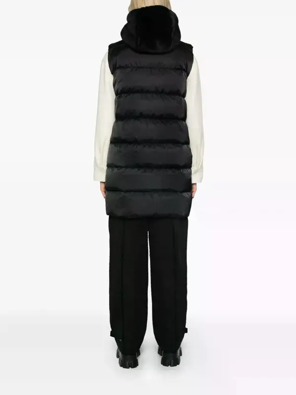 Herno Padded Gilet With Detachable Faux-fur Hood