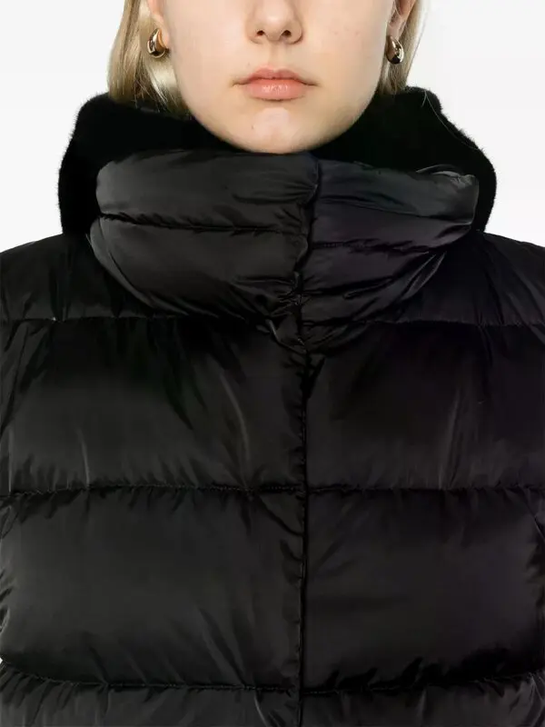 Herno Padded Gilet With Detachable Faux-fur Hood