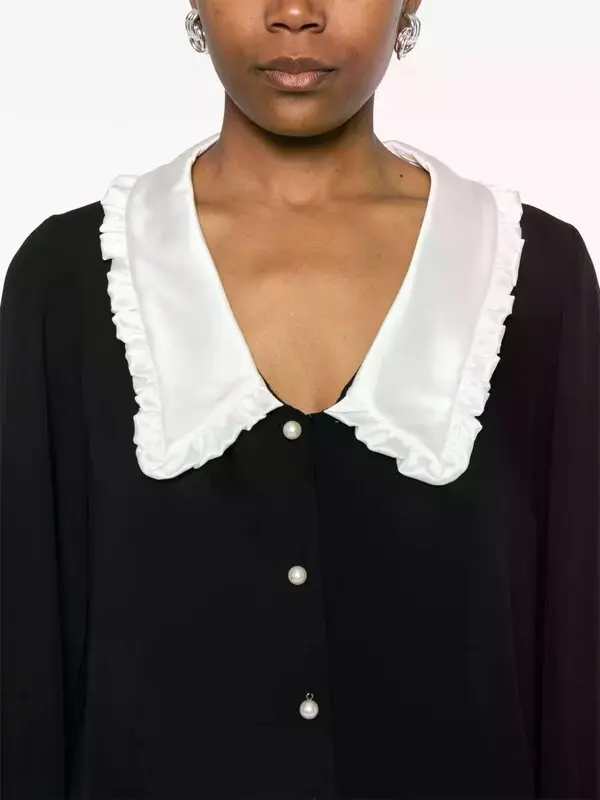 NISSA Contrasting-trim Shirt