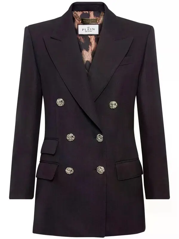 Philipp Plein Double-breasted Wool Blazer