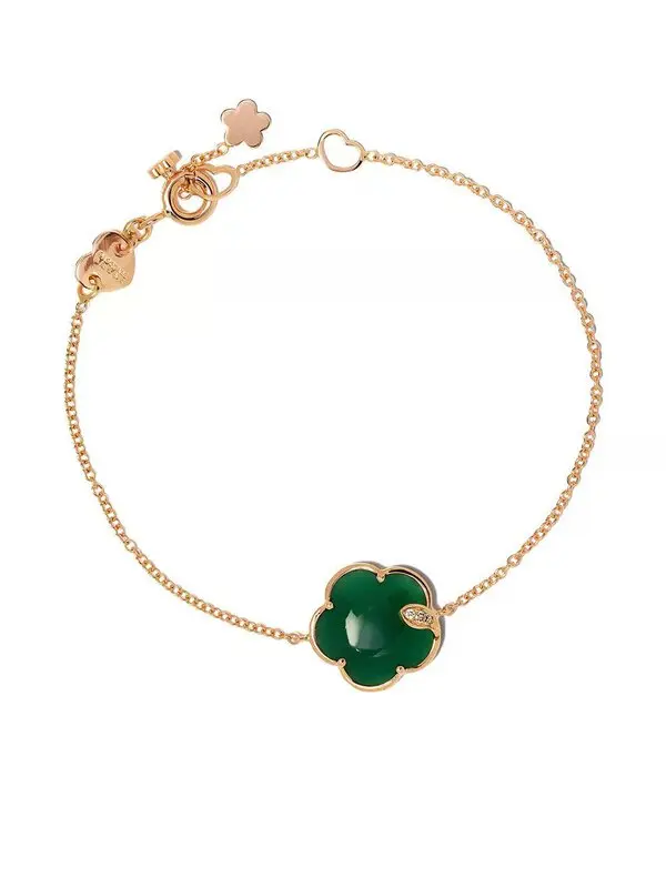 Pasquale Bruni 18kt Rose Gold, Agate And Diamond Bracelet - Pink