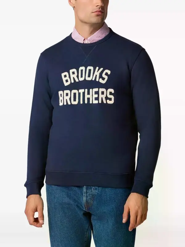Brooks Brothers Logo-embroidered Terry Sweatshirt