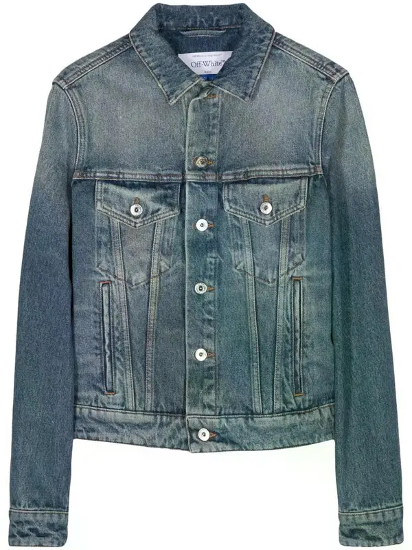 Off-White Distressed Denim Jacket