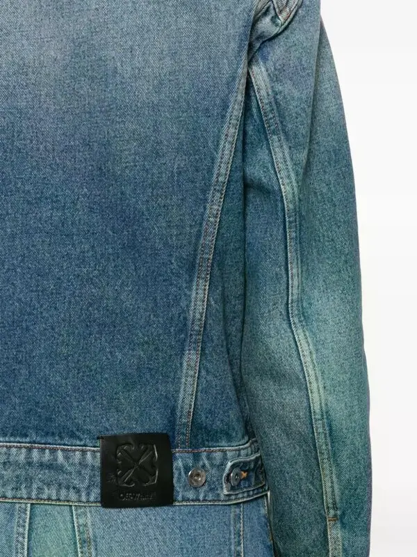 Off-White Distressed Denim Jacket