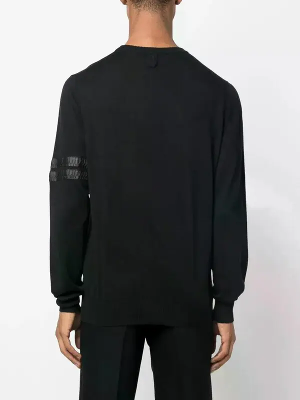 BILLIONAIRE Snakeskin-effect Fine-knit Jumper
