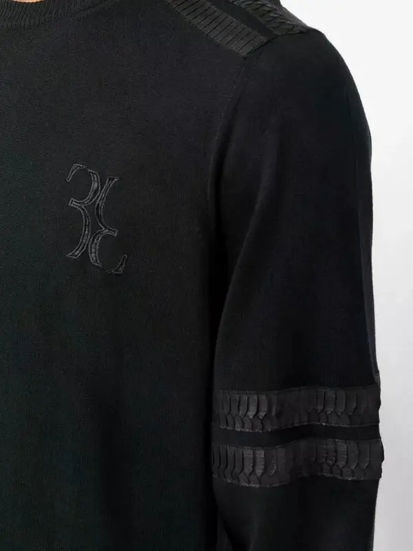 BILLIONAIRE Snakeskin-effect Fine-knit Jumper