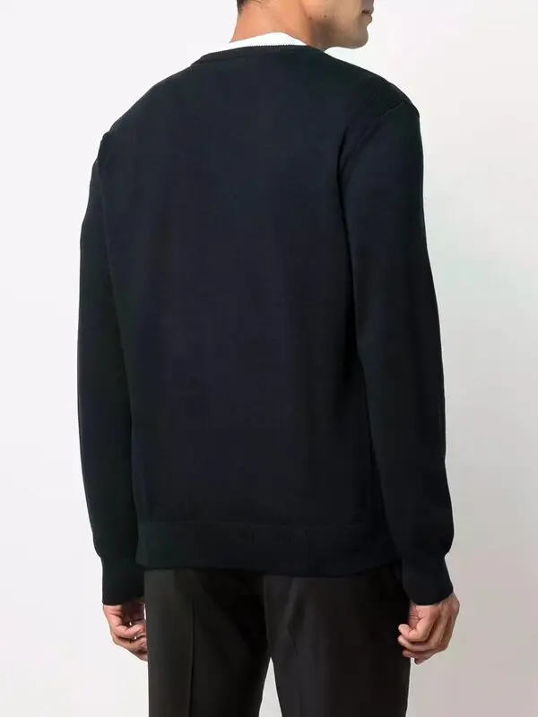 Philipp Plein Logo-patch V-neck Jumper