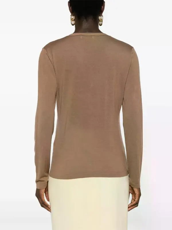 Max Mara Kenya Virgin Wool Cardigan - Brown