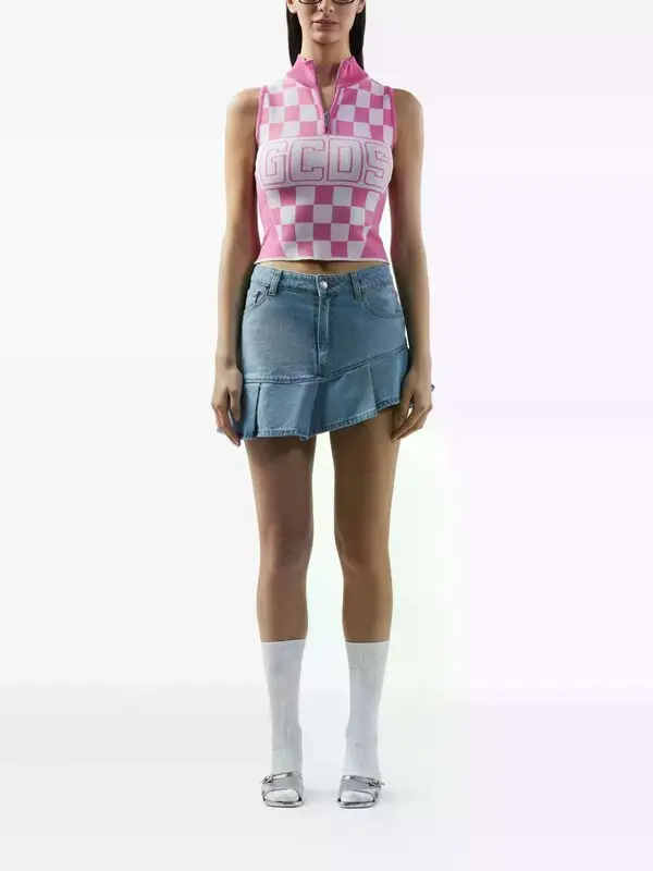 Gcds Pleated Miniskirt