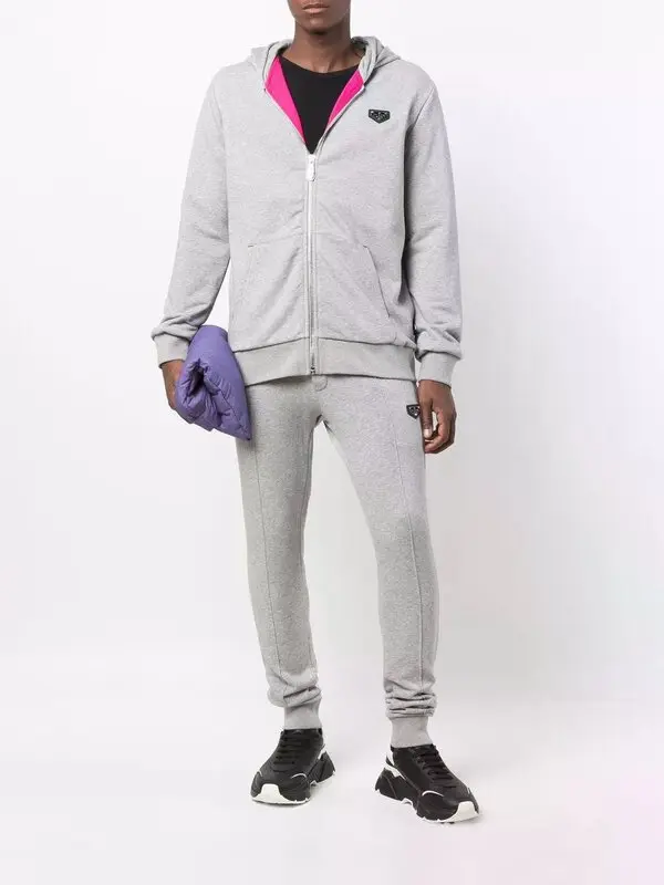 Philipp Plein Logo-patch Zip-up Hoodie
