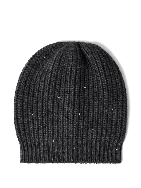 Brunello Cucinelli Chunky-knit Beanie - Grey