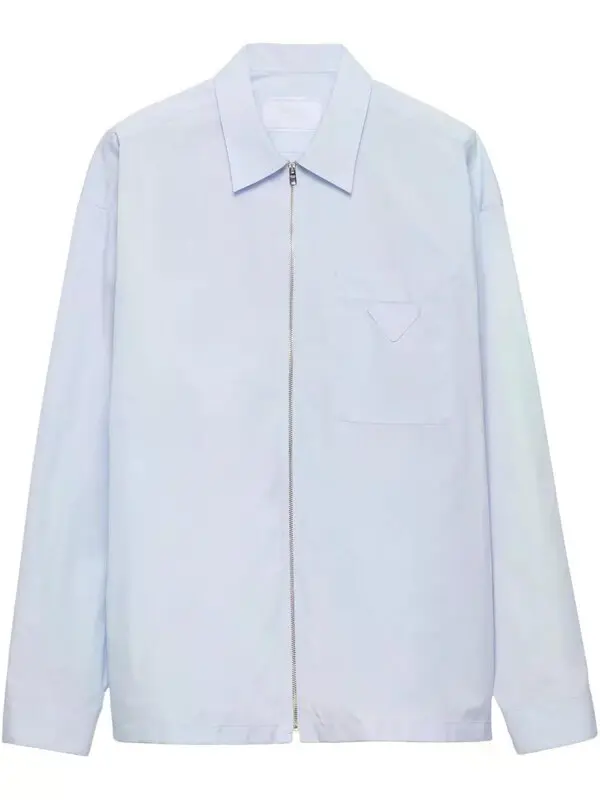 Prada Cotton Zip-up Shirt