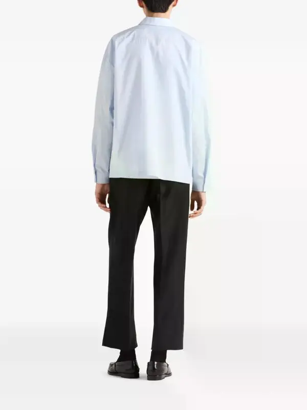 Prada Cotton Zip-up Shirt