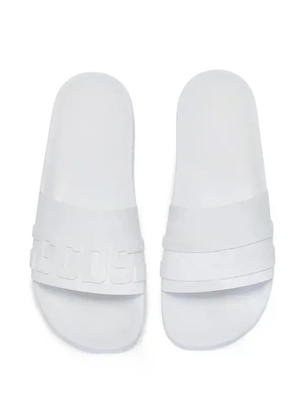 Gcds Logo-embossed Pool Slides - White