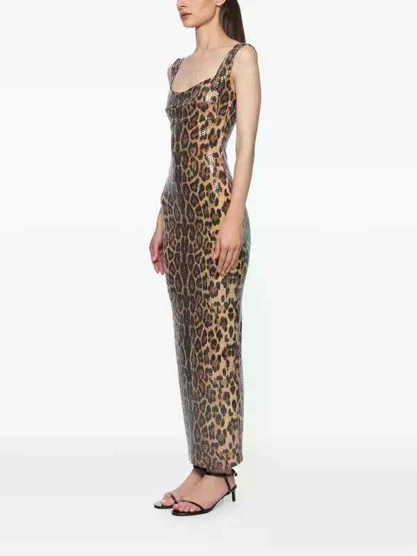 ATU BODY COUTURE Leopard-print Midi Dress