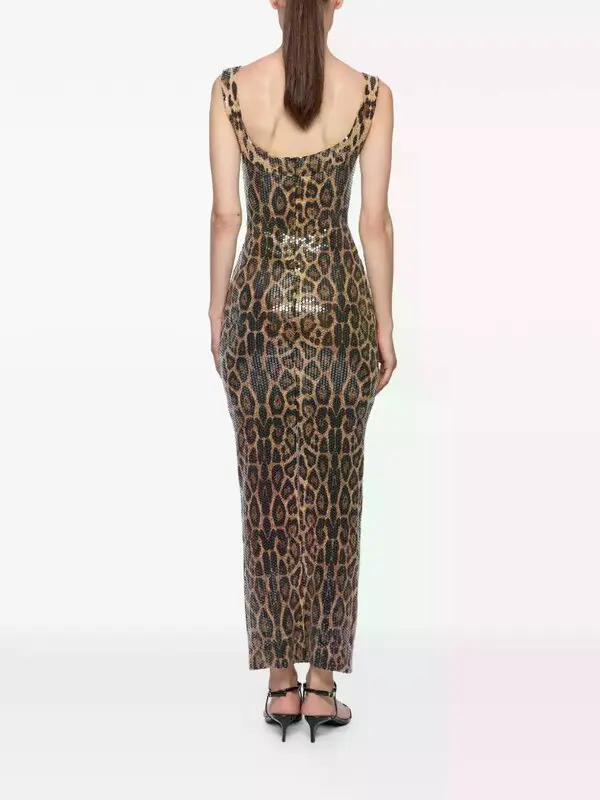 ATU BODY COUTURE Leopard-print Midi Dress