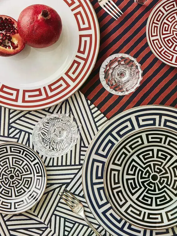 GINORI 1735 Labirinto Serving Plate - Black