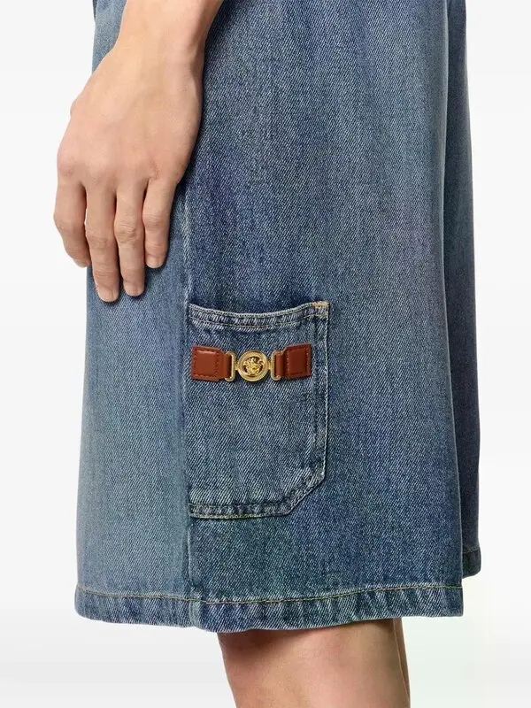Versace Medusa Biggie Denim Shorts