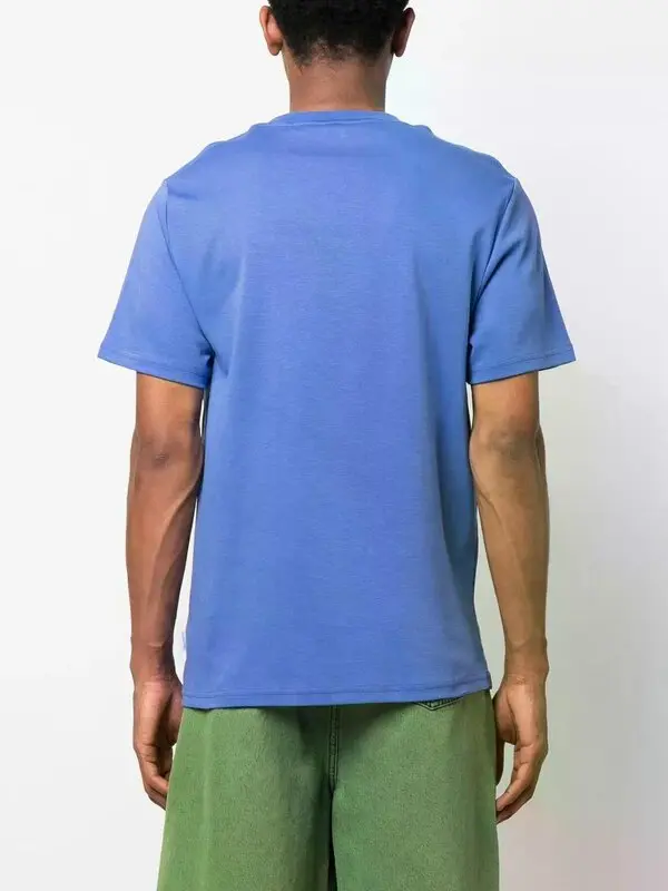 Gcds Logo-print Cotton T-shirt - Blue